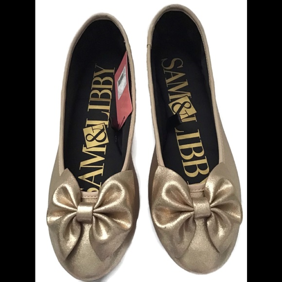 Sam & Libby | Shoes | Sam Libby Gold Flats | Poshmark